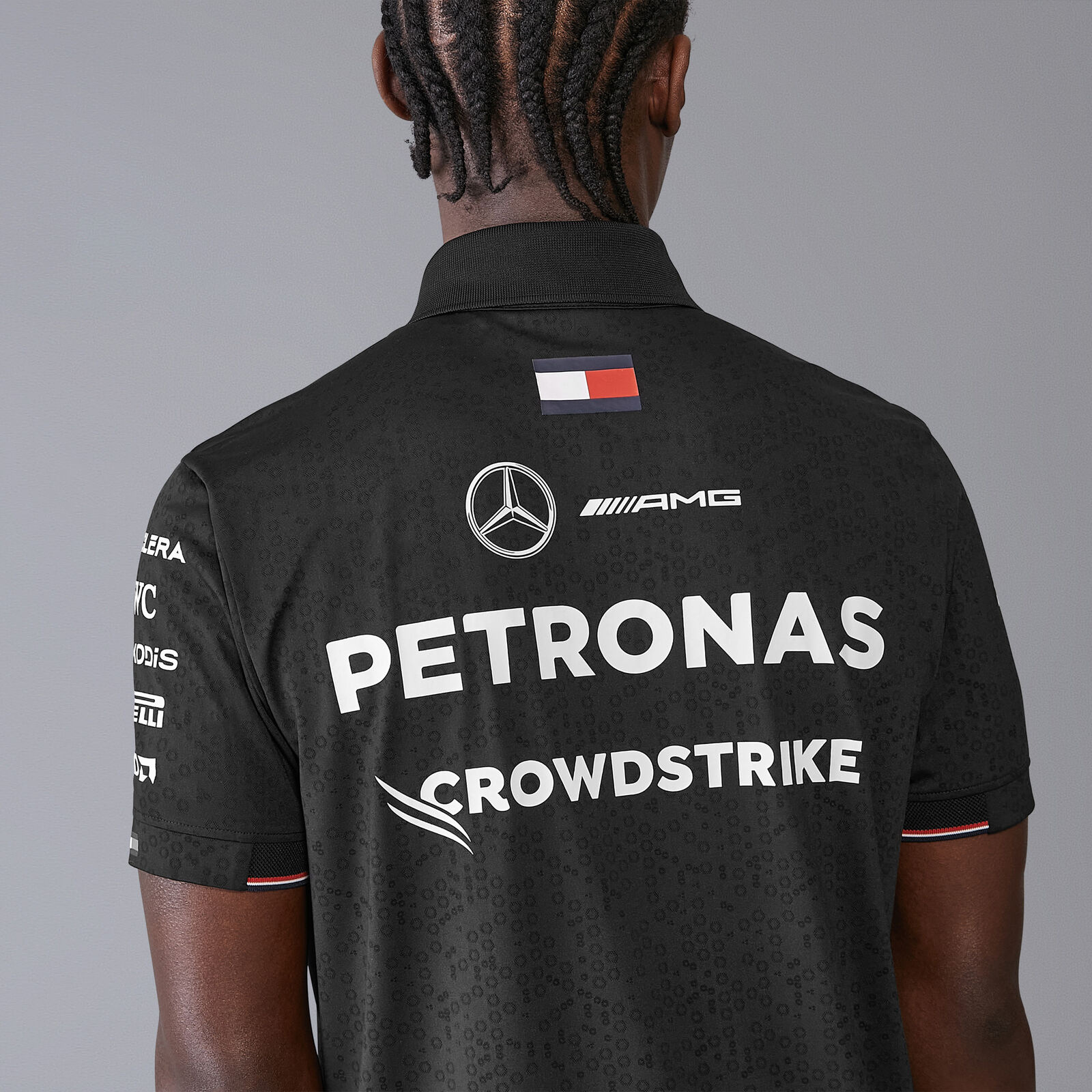 Mercedes AMG Petronas F1 Men's 2024 Team Polo Shirt - Black Black ...