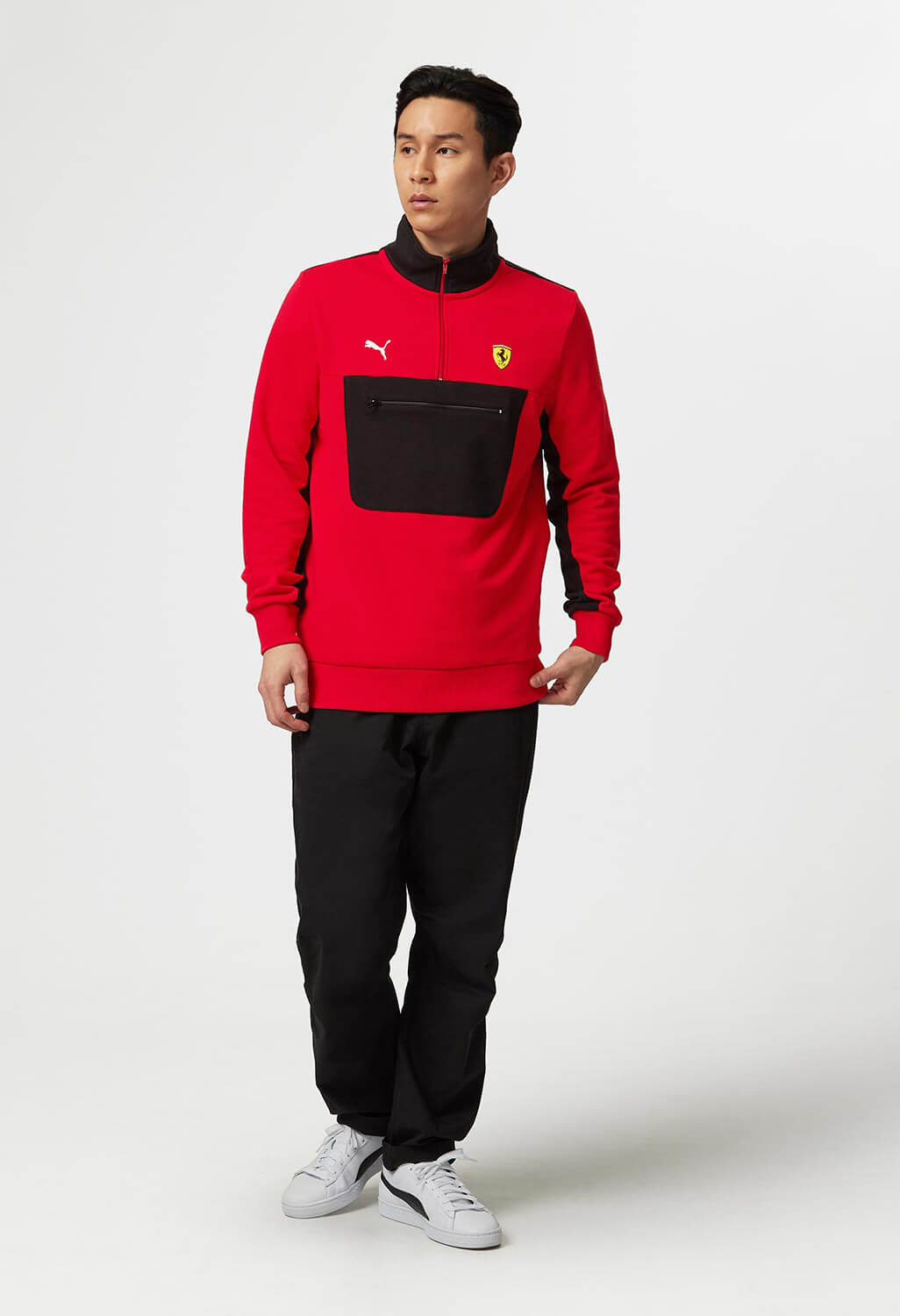 Scuderia Ferrari F1 Men's Quarter Zip Sweater - Red Red | CATEGORIES ...