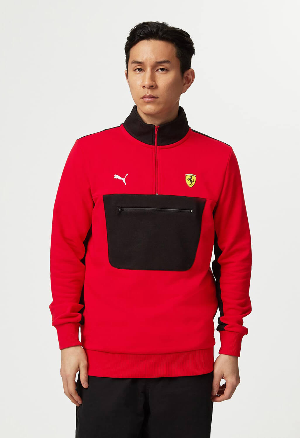 Bluza Scuderia Ferrari F1 Quarter Zip Sweater Czerwony | KATEGORIE ...