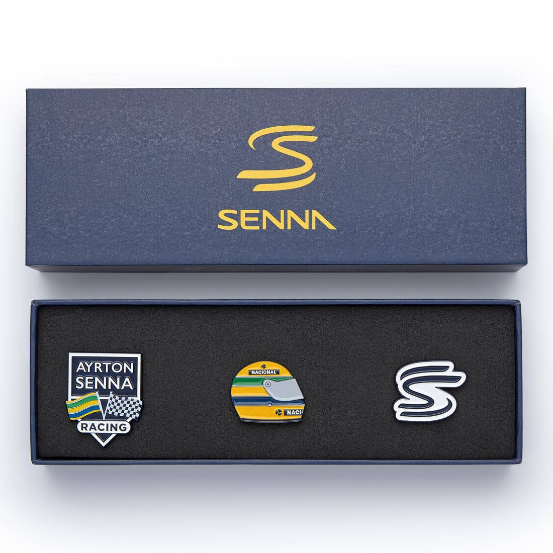 Zestaw przypinek Ayrton Senna Pin Badge Set | KATEGORIE \ AKCESORIA ...